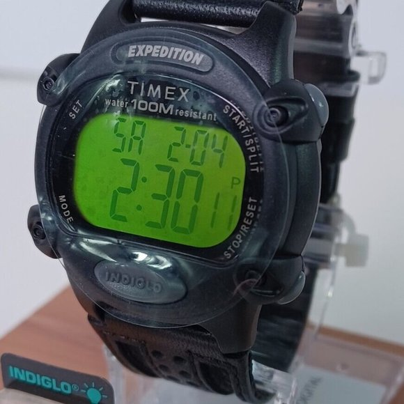 Timex | Accessories | Timex Tw4b2400 Mens Expedition Chronograph Leather Watch Alarm Indiglo ...
